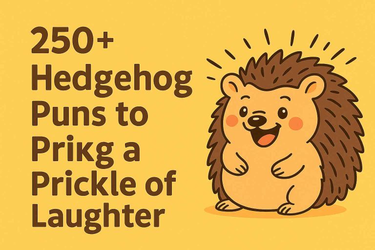 250+ Hedgehog Puns to Bring a Prickle of Laughter - Puns Book