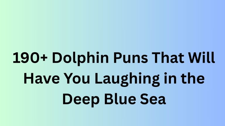 190+ Dolphin Puns That Will Have You Laughing in the Deep Blue Sea ...